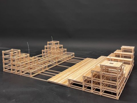 1:10 maquette of structure | AliceBlogs